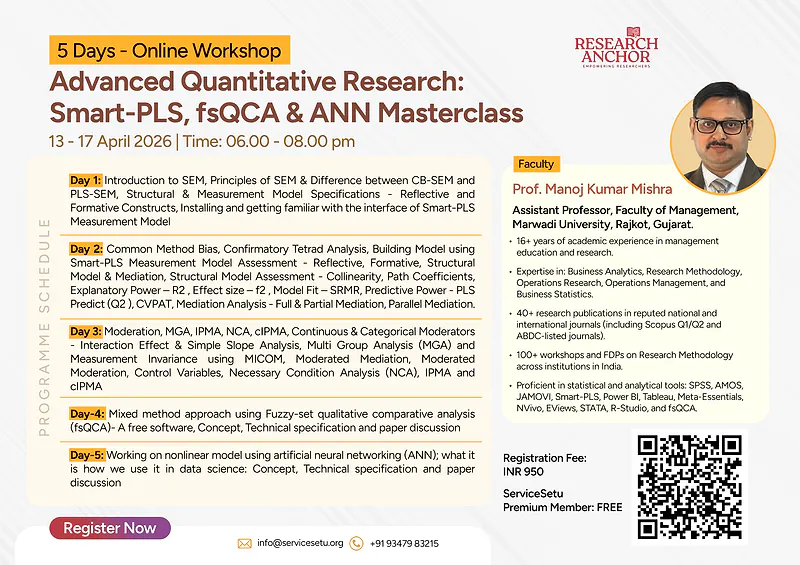 Advanced Quantitative Research: Smart-PLS, fsQCA & ANN Masterclass ...
